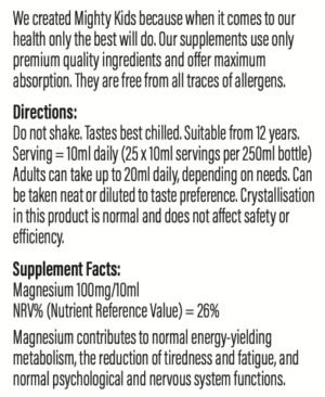 Mighty Magnesium (Teens & Adults) - Mighty Kids